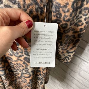 Spense | Dresses | Spense Fit Flare Vneck Leopard Print Dress | Poshmark